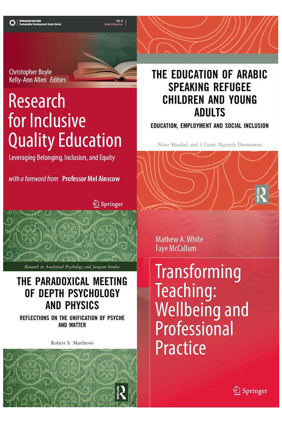 Four School of Education New Research Books | School of Education ...