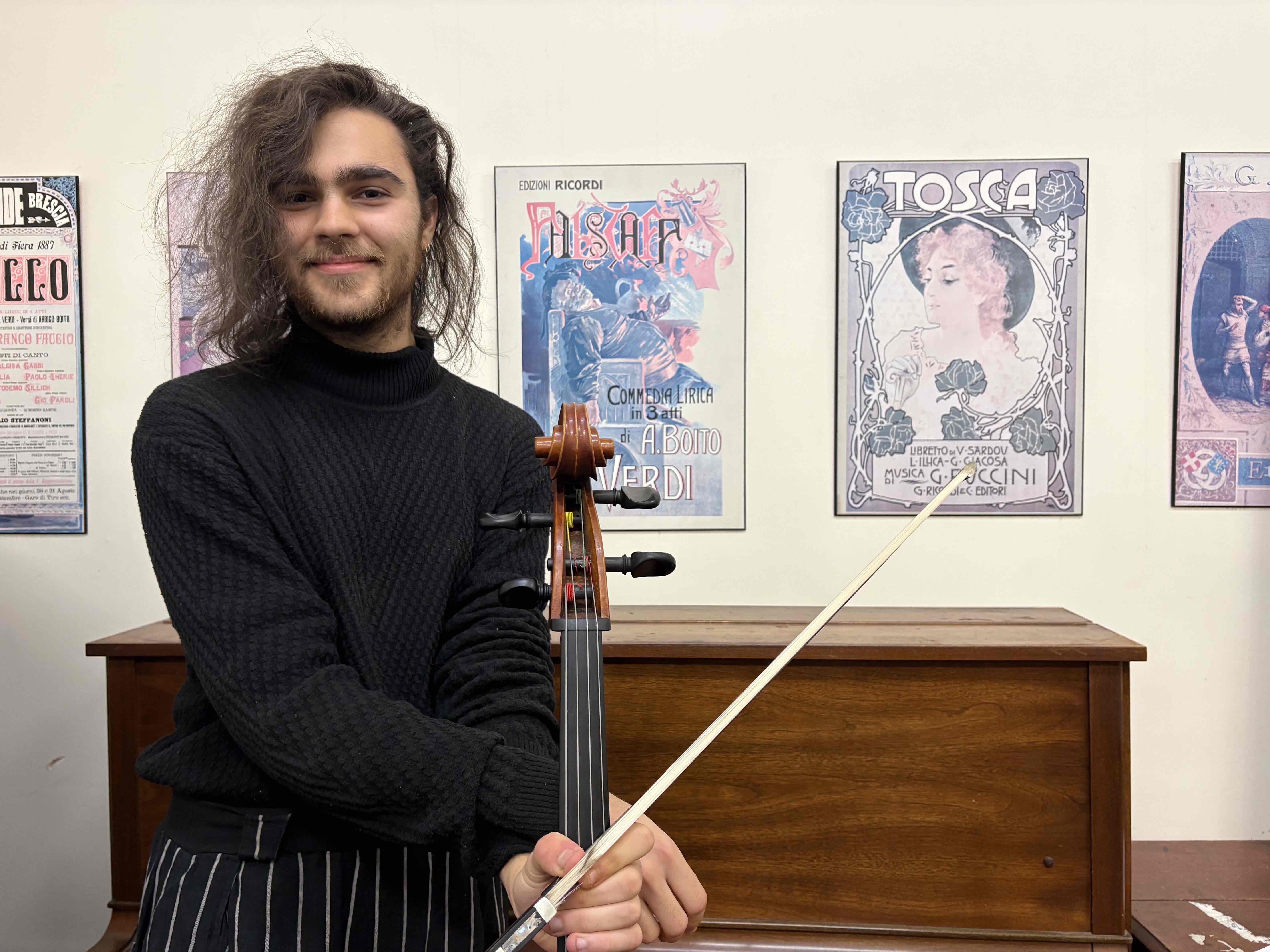 Arjun Singh in the Adelaide Symphony Orchestra with Dr Elizabeth Layton and Edith Salzmann ...
